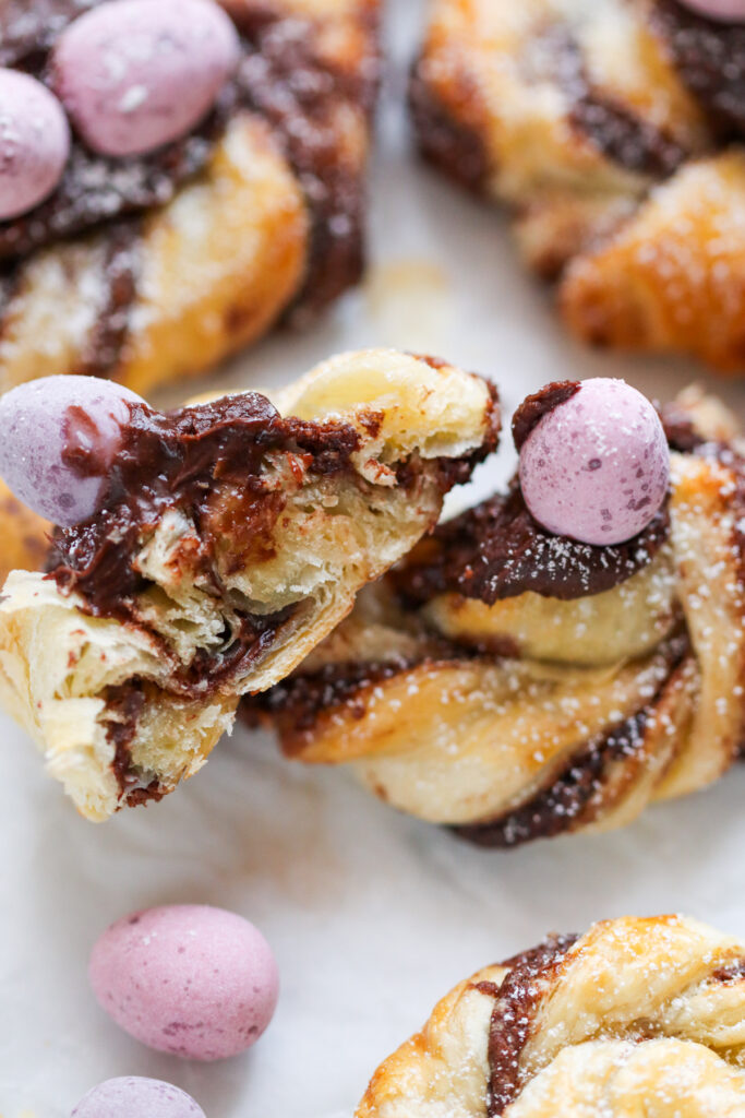 Puff Pastry Easter Nests - My Morning Mocha
