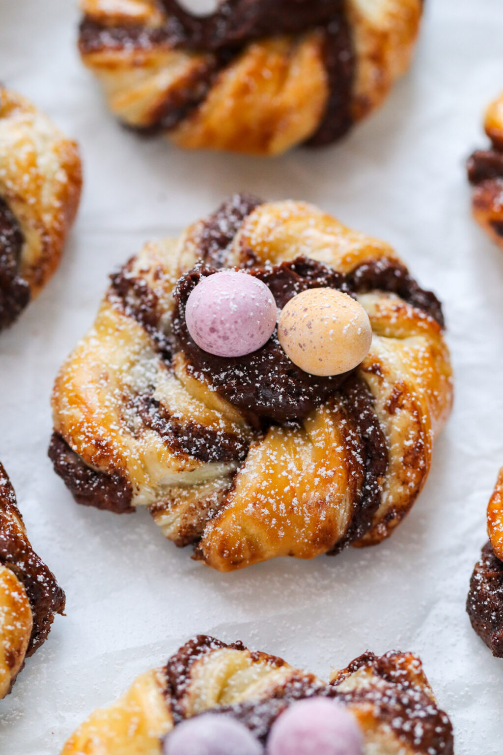 Puff Pastry Easter Nests - My Morning Mocha