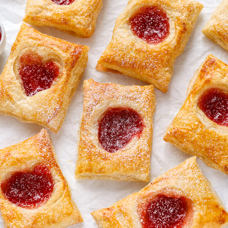 Puff Pastry Jam Tarts - My Morning Mocha