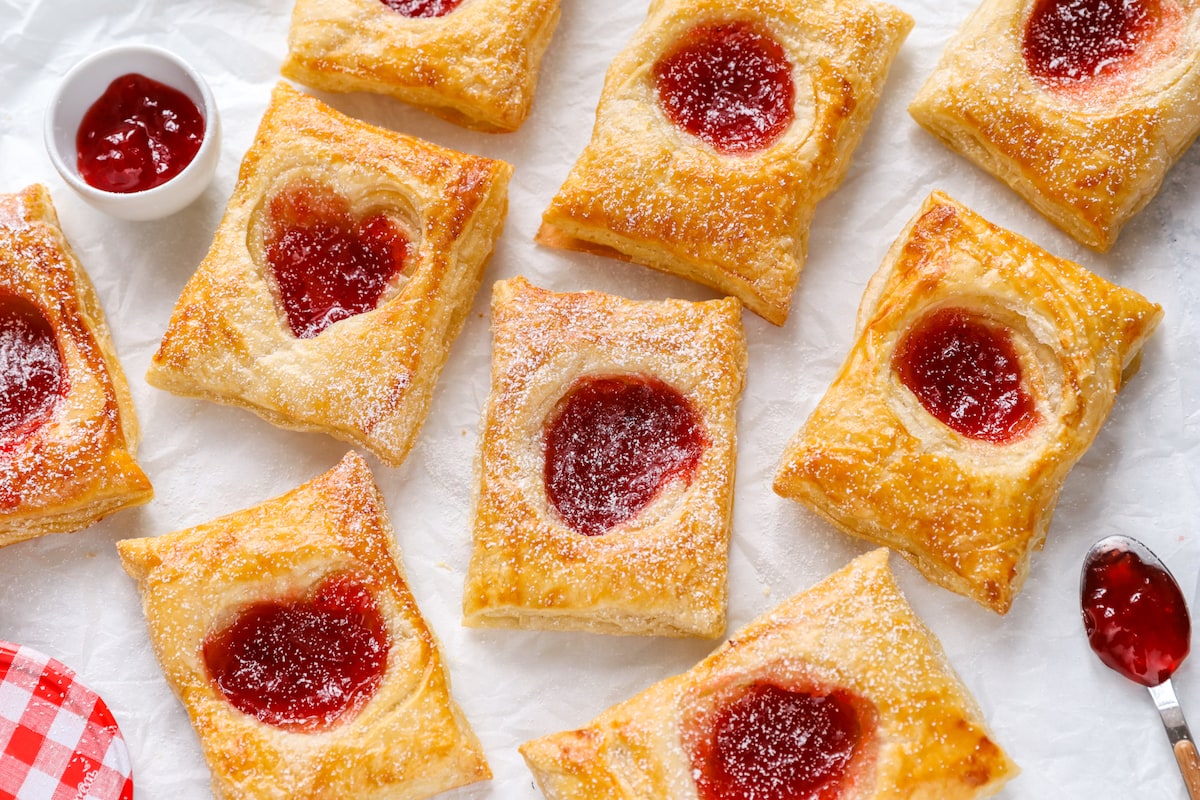 Puff Pastry Jam Tarts - My Morning Mocha
