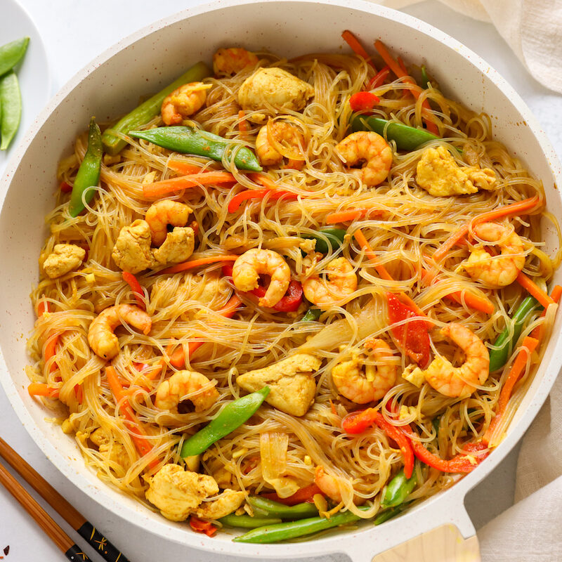 Singapore Chow Mein Noodles - My Morning Mocha