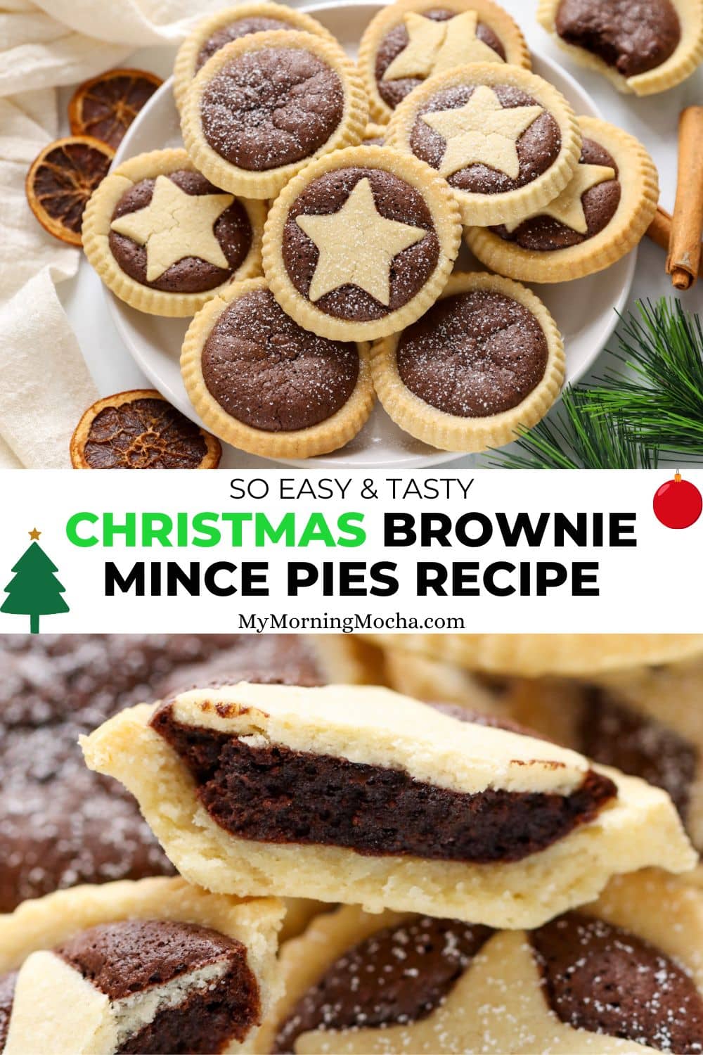 Brownie Mince Pies - My Morning Mocha