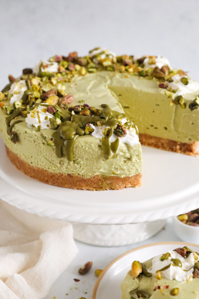 Pistachio Cheesecake (No Bake) - My Morning Mocha
