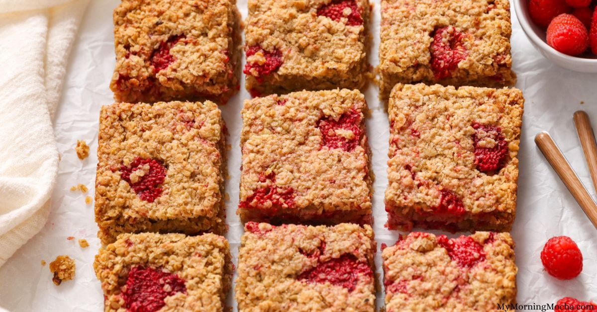 Raspberry Flapjacks (So Tasty) - My Morning Mocha