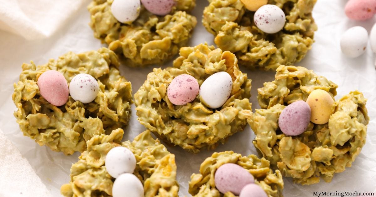 Pistachio Cornflake Nests - My Morning Mocha