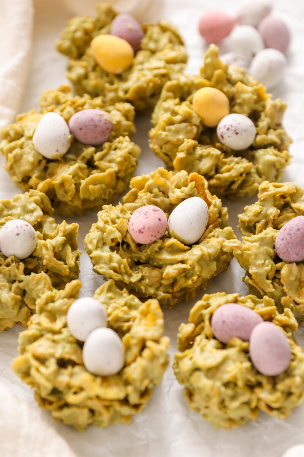 Pistachio Cornflake Nests - My Morning Mocha